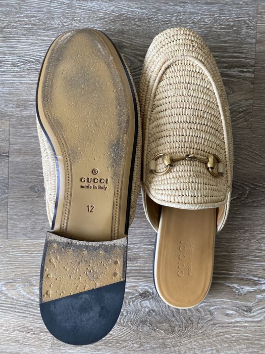 Gucci GUCCI Princeton Mule Raffia Loafer | Grailed