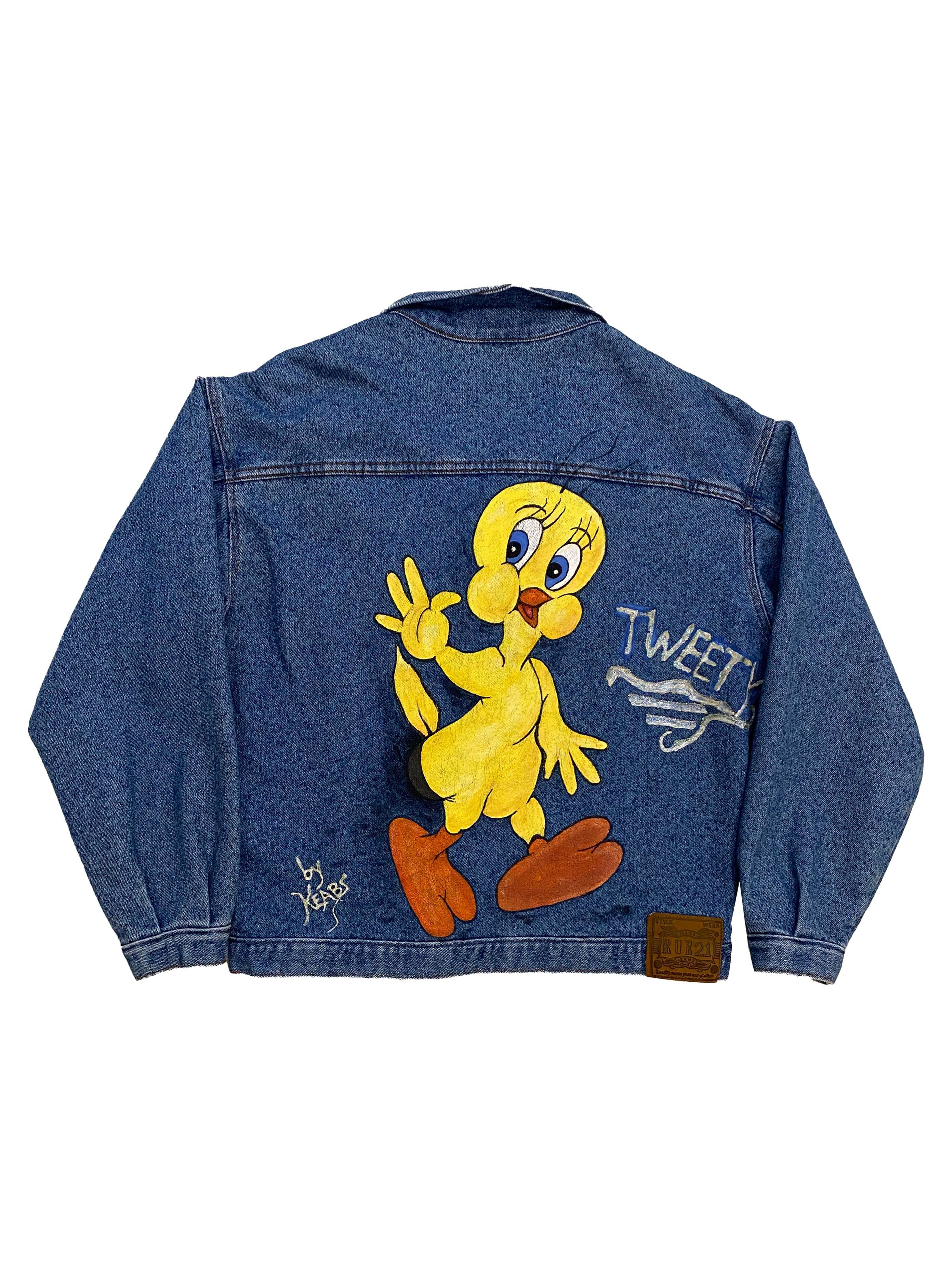 Vintage Vintage Tweety Bird Looney Tunes Denim Jacket (Size S) | Grailed