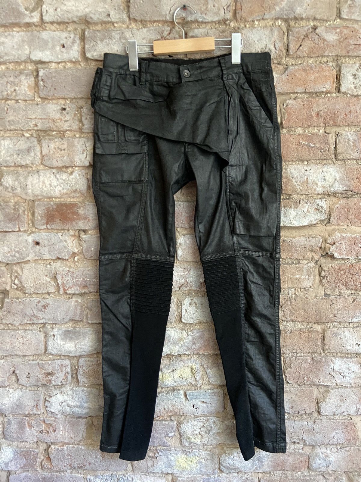 Rick Owens × Rick Owens Drkshdw Rick Owens F/W13 Black Waxed Sample ...