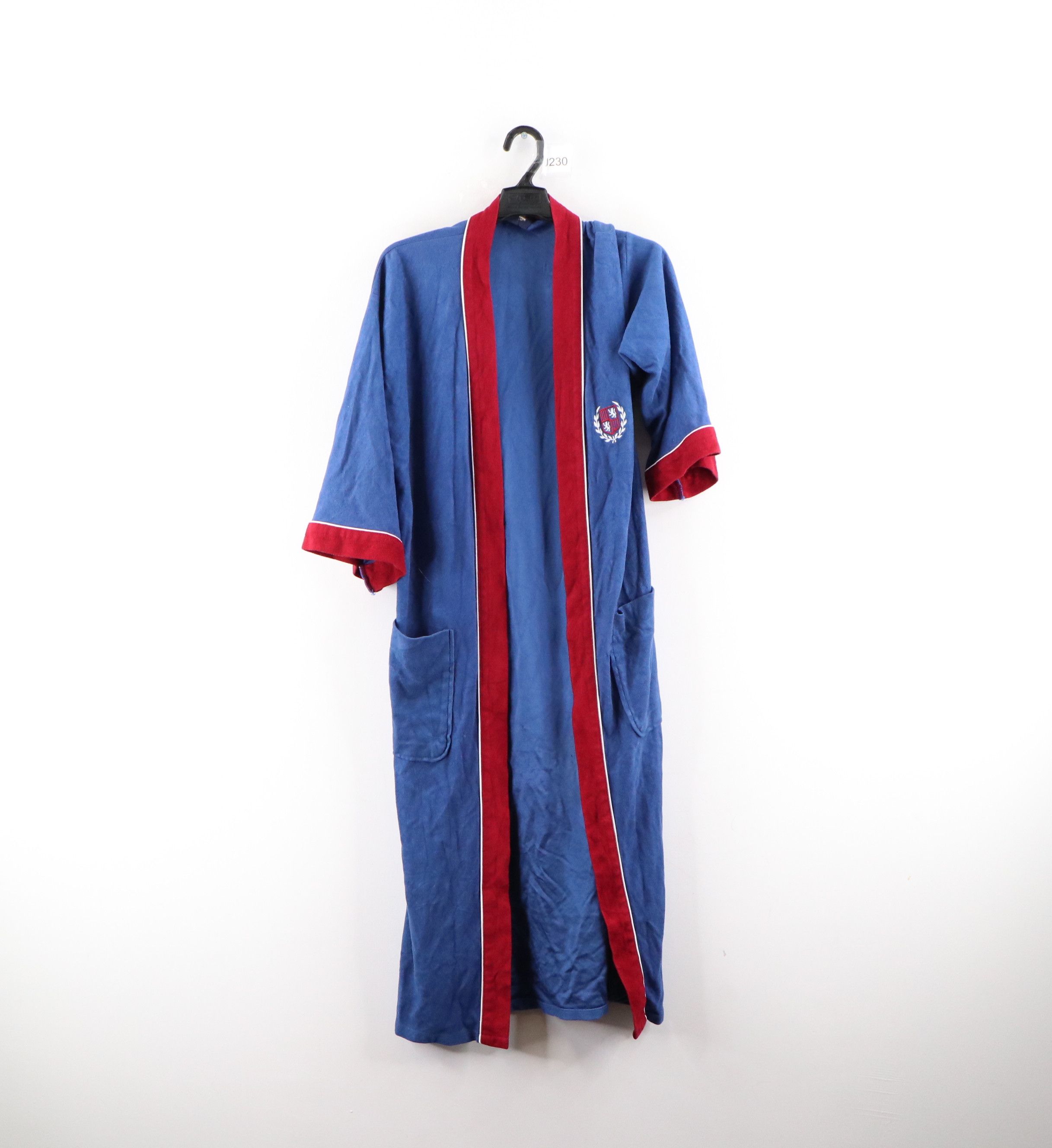 Streetwear × Vintage Vintage 80s Rockabilly Belted Crest Logo Velour ...