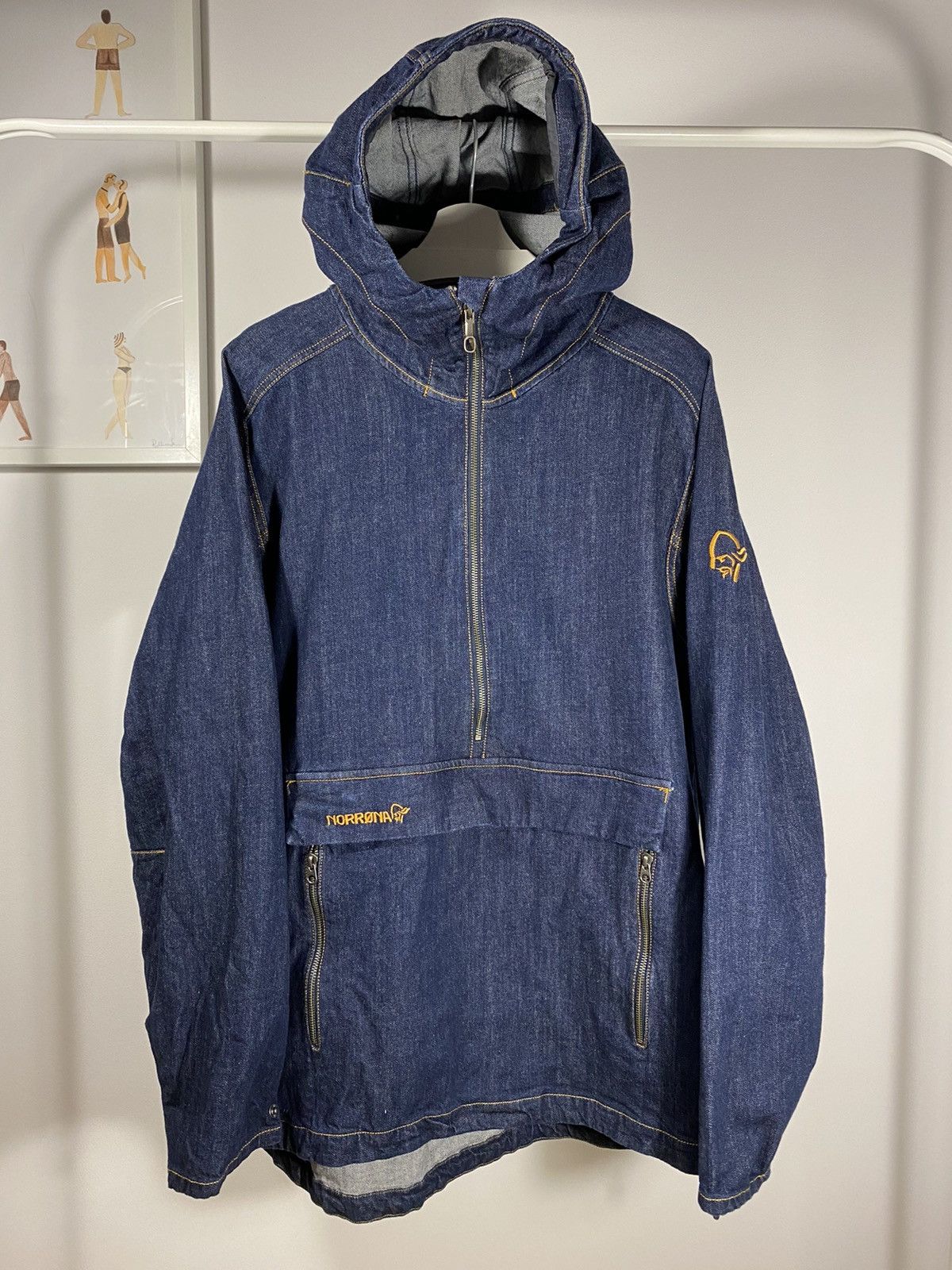 Norrona Svalbard denim anorak jeans jacket | Grailed