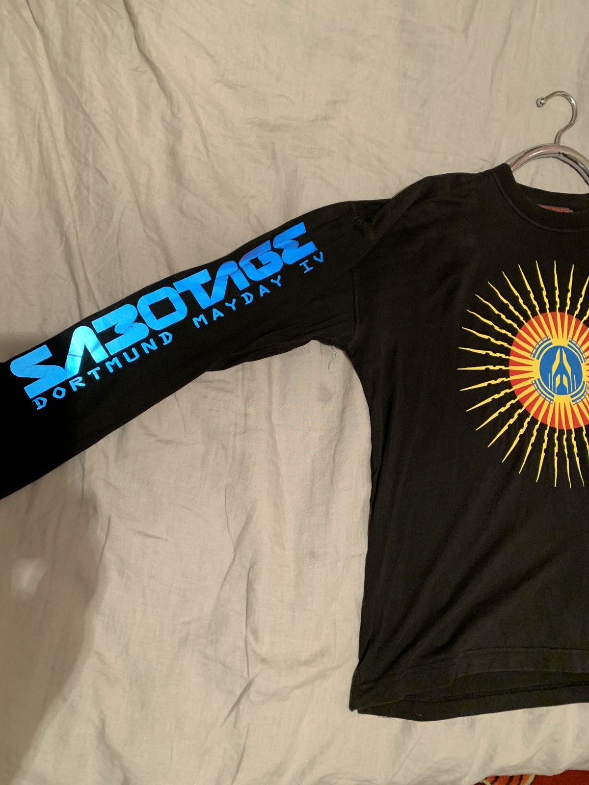 Streetwear SUPER RARE RAVE GEAR by Sabotage Germany MaydayIV event tee ...