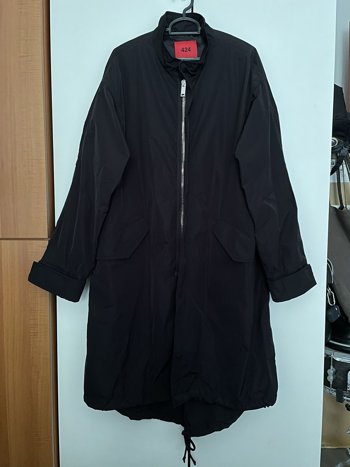 424 424 Black Fishtail Parka | Grailed