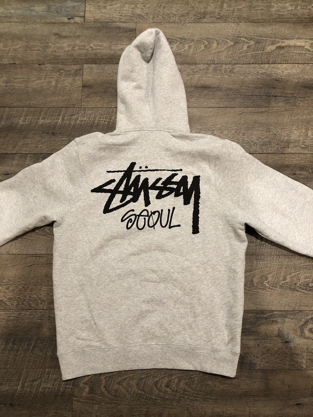 Stussy Rare Stussy Seoul Gray Hoodie Size Small | Grailed