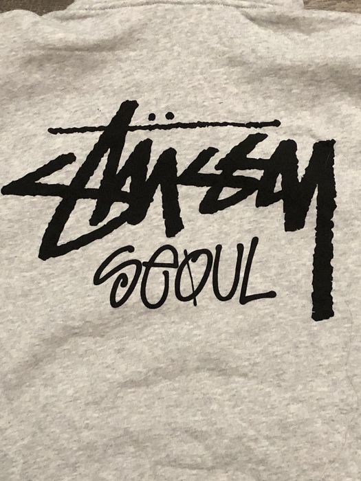 Stussy Rare Stussy Seoul Gray Hoodie Size Small | Grailed