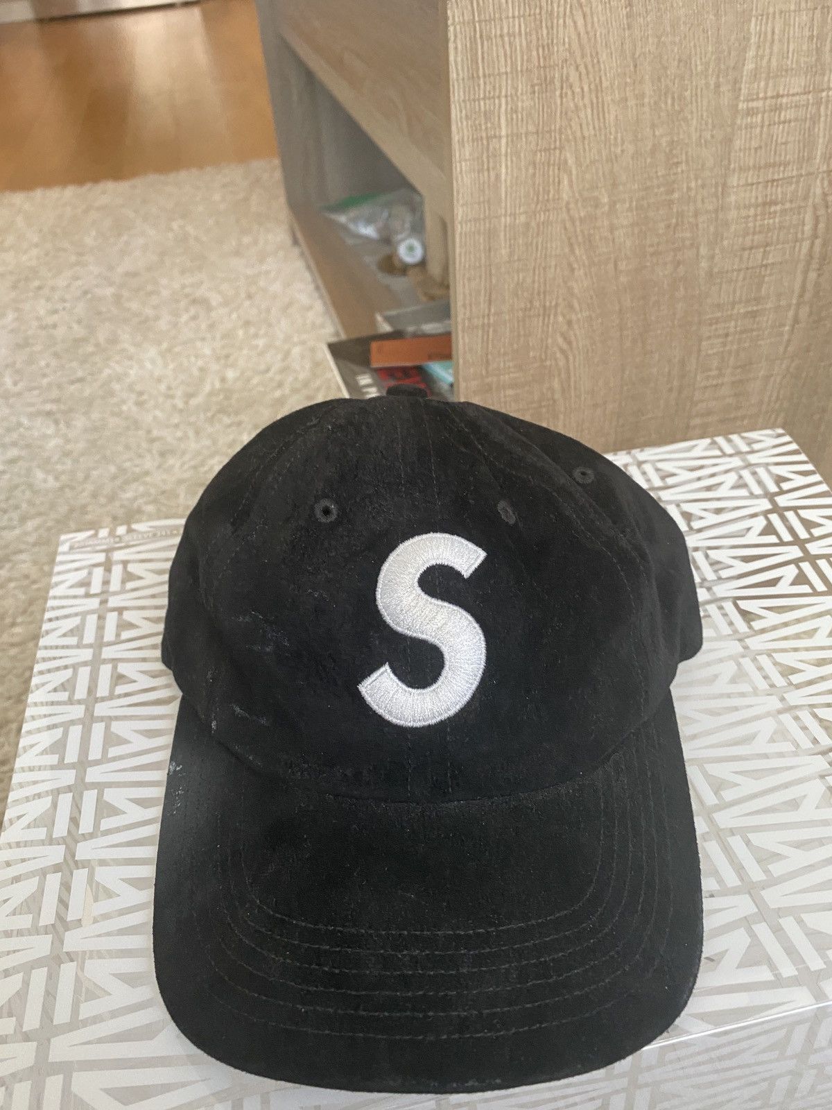 Supreme Suede S Logo Cap | Grailed