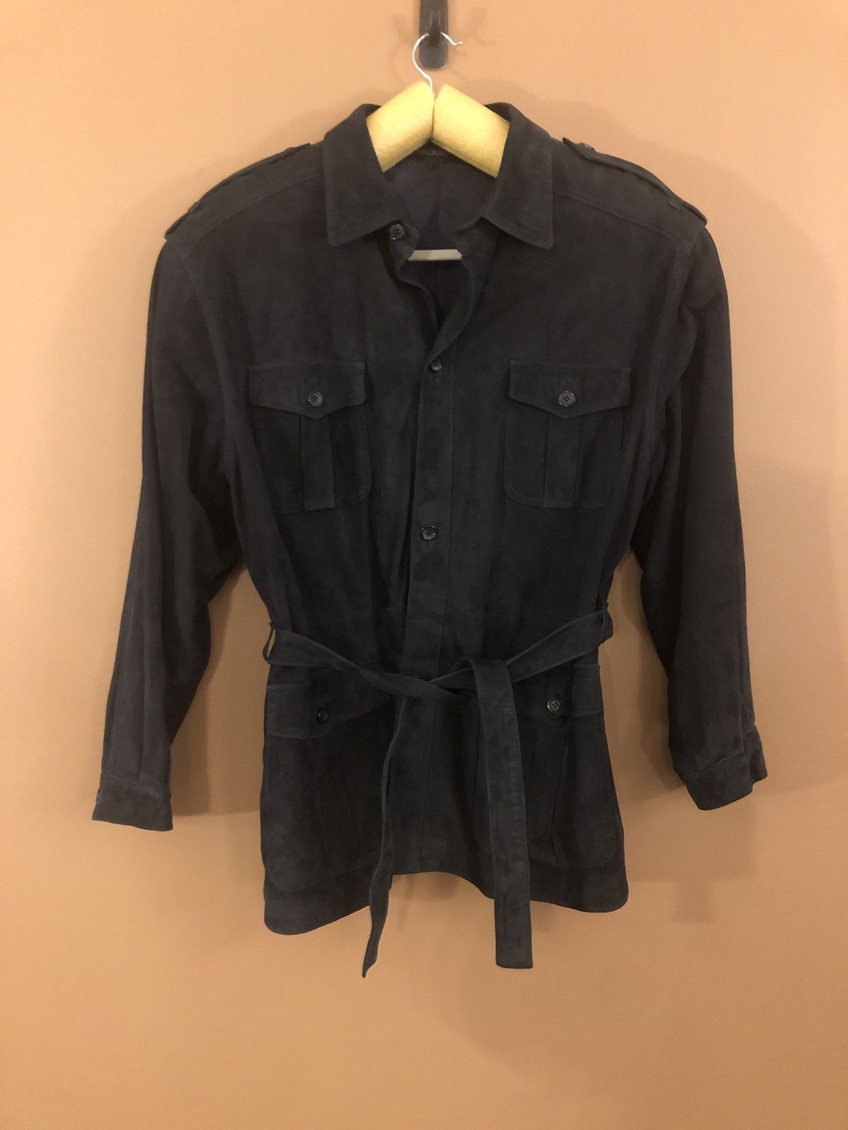 Bally Vintage Bally suede safari field jacket | Grailed