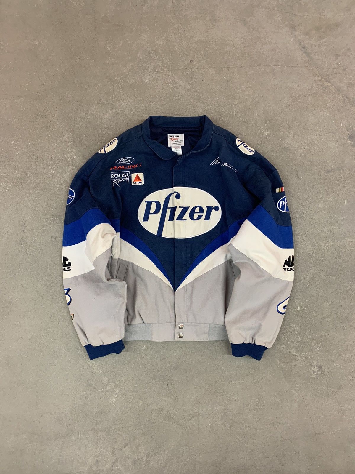 NASCAR × Streetwear × Vintage Vintage Pfizer Nascar Racing Jacket | Grailed