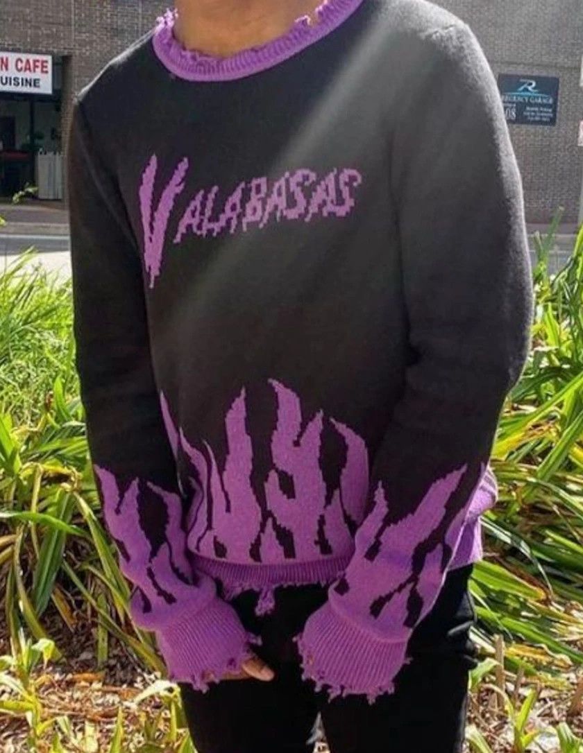 Streetwear × Vintage VALABASAS FLAMES PLEDGE SWEATER | Grailed