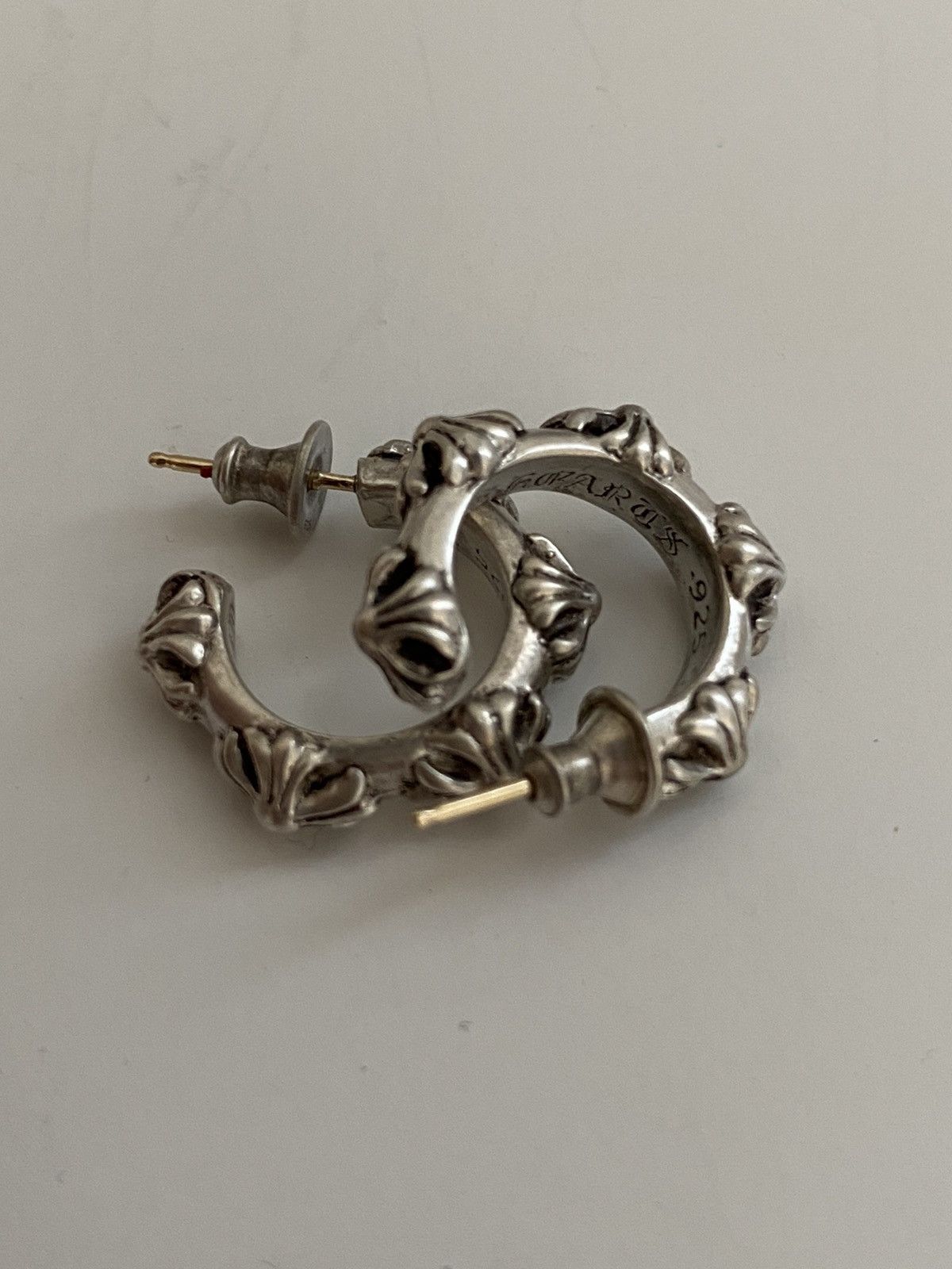 Chrome Hearts Chrome hearts hoop earrings set | Grailed