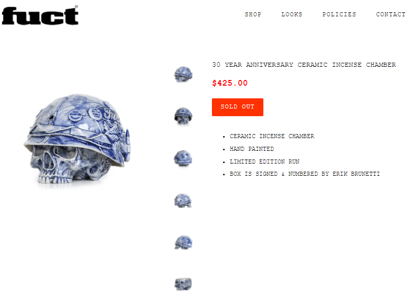 Fuct Fuct Skull (Incense Chamber) | Grailed