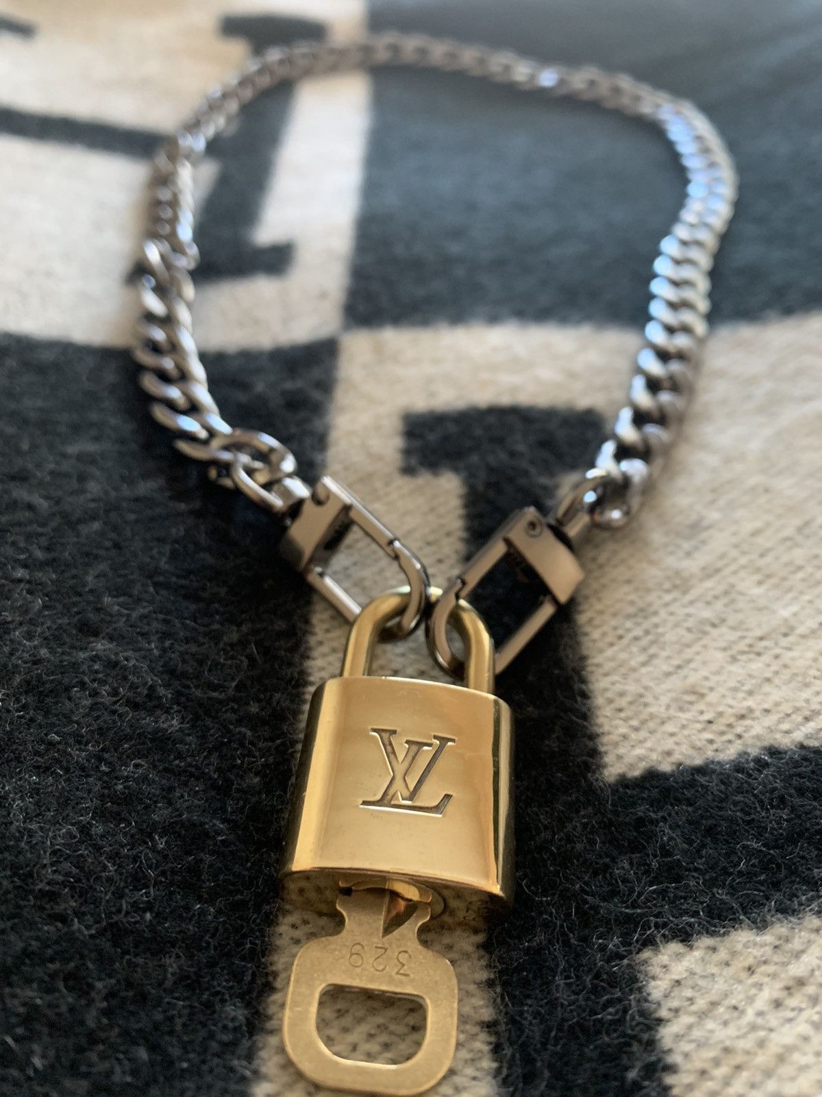 Louis Vuitton Lock Chain Necklace | Grailed