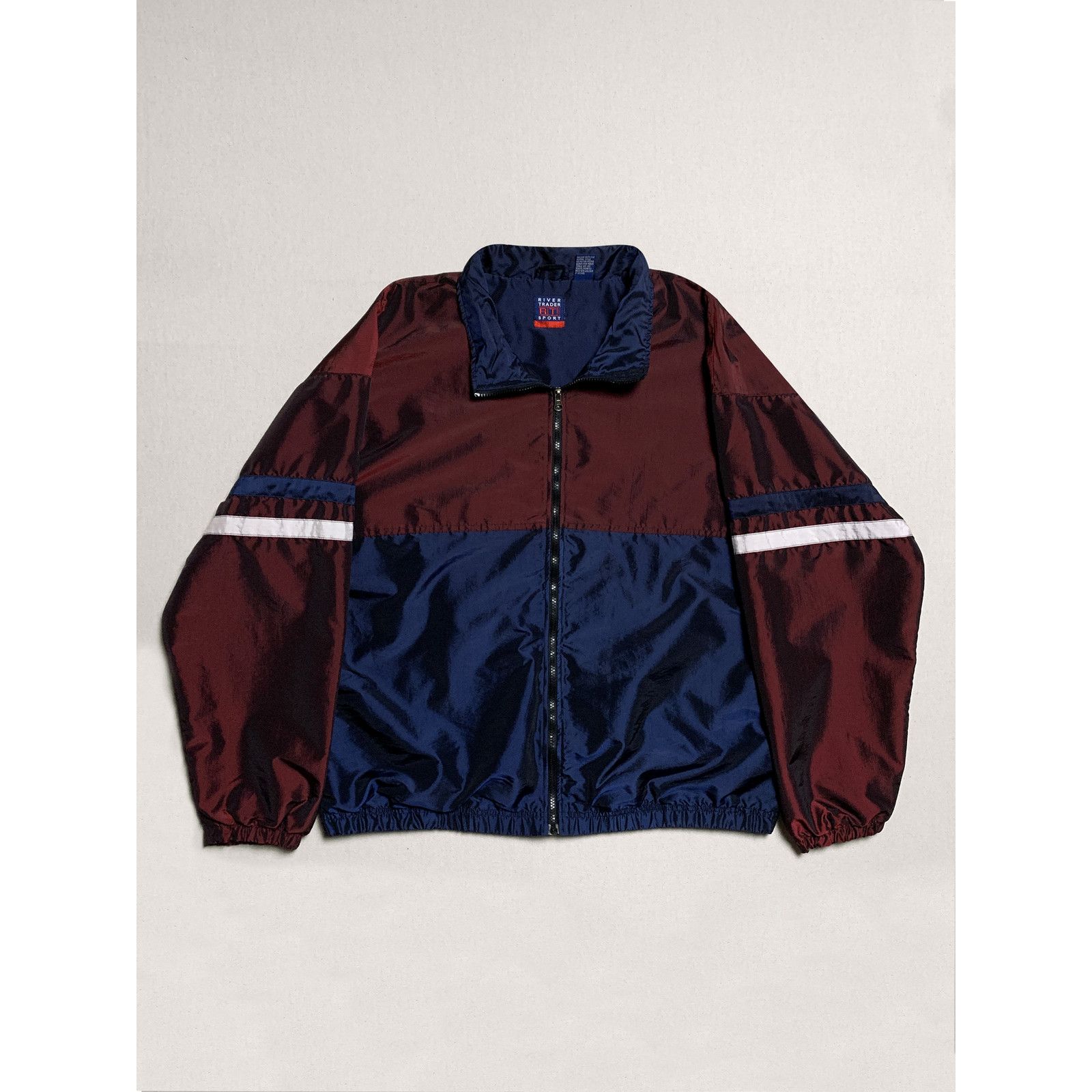 Vintage 1990's Iridescent Nylon Track Jacket | Grailed