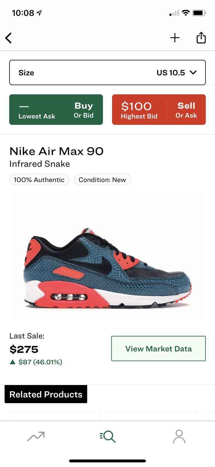 Nike Air Max 90 Anniversary Infrared Snake | Grailed