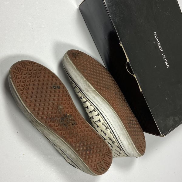 Number (N)ine Number (N)ine “Fender” repeat logo vans style canvas ...