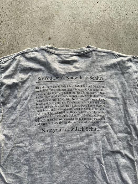 Vintage Vintage I know jack schitt t shirt | Grailed