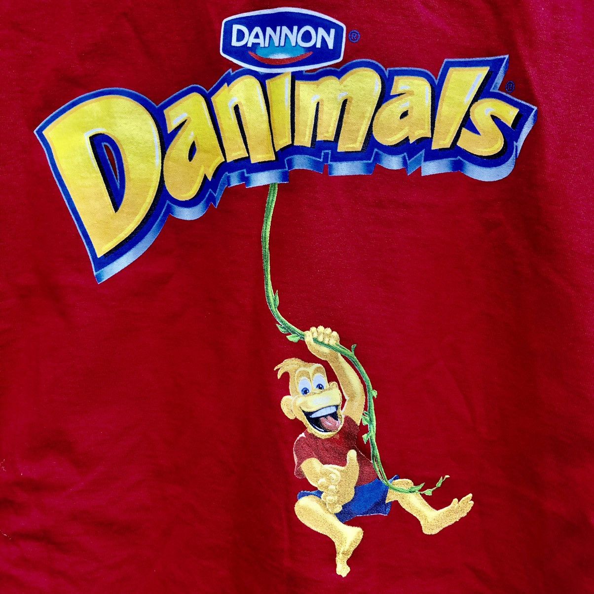 Vintage vintage Y2K 2000’s DANNON DANIMALS YOGURT NFL tee shirt M | Grailed