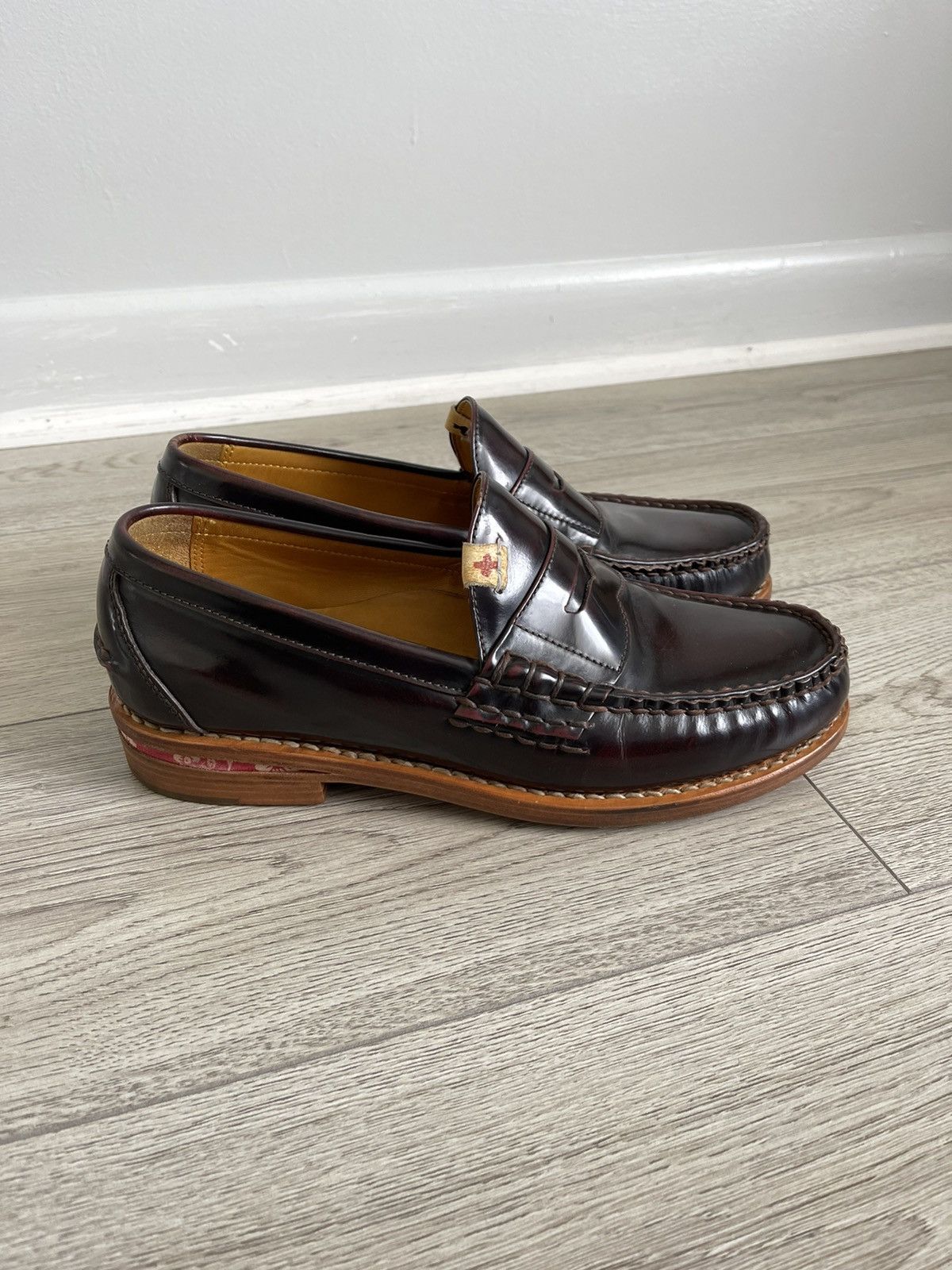 Visvim Visvim Fabro Folk Leather Loafers | Grailed