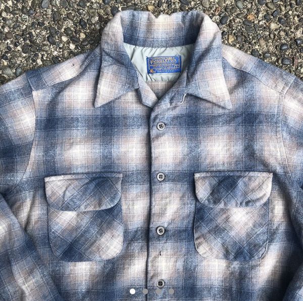 Pendleton Vintage Shadow Plaid Wool Flannel | Grailed