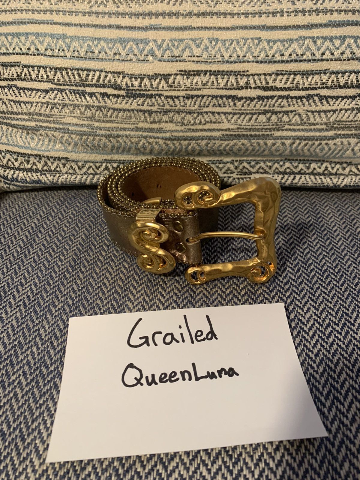 Vintage BB Simon Archive Rare Vintage Iridescent S Western Belt | Grailed