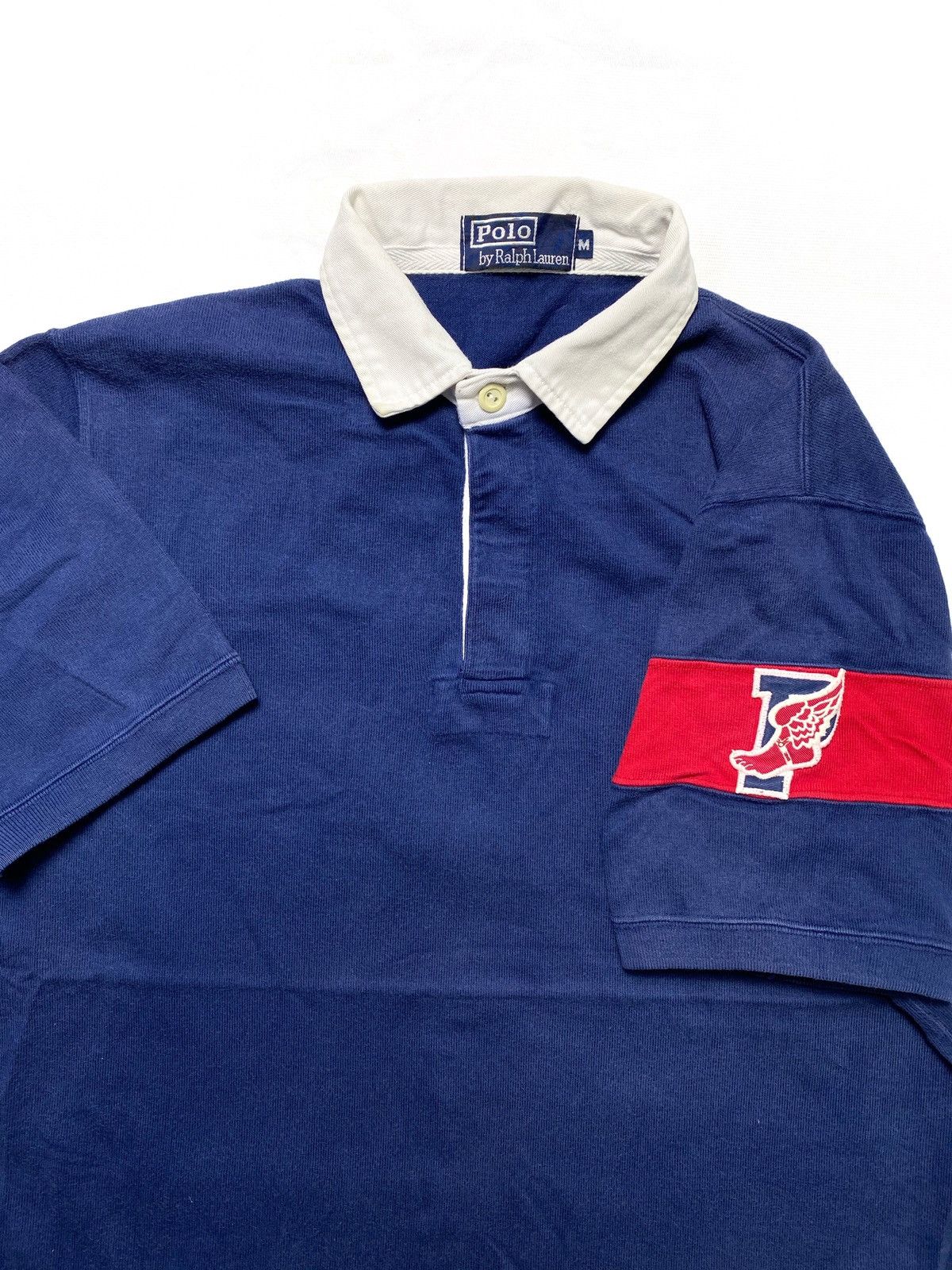 Polo Ralph Lauren Vintage Polo Stadium P Wing Polo Shirt | Grailed