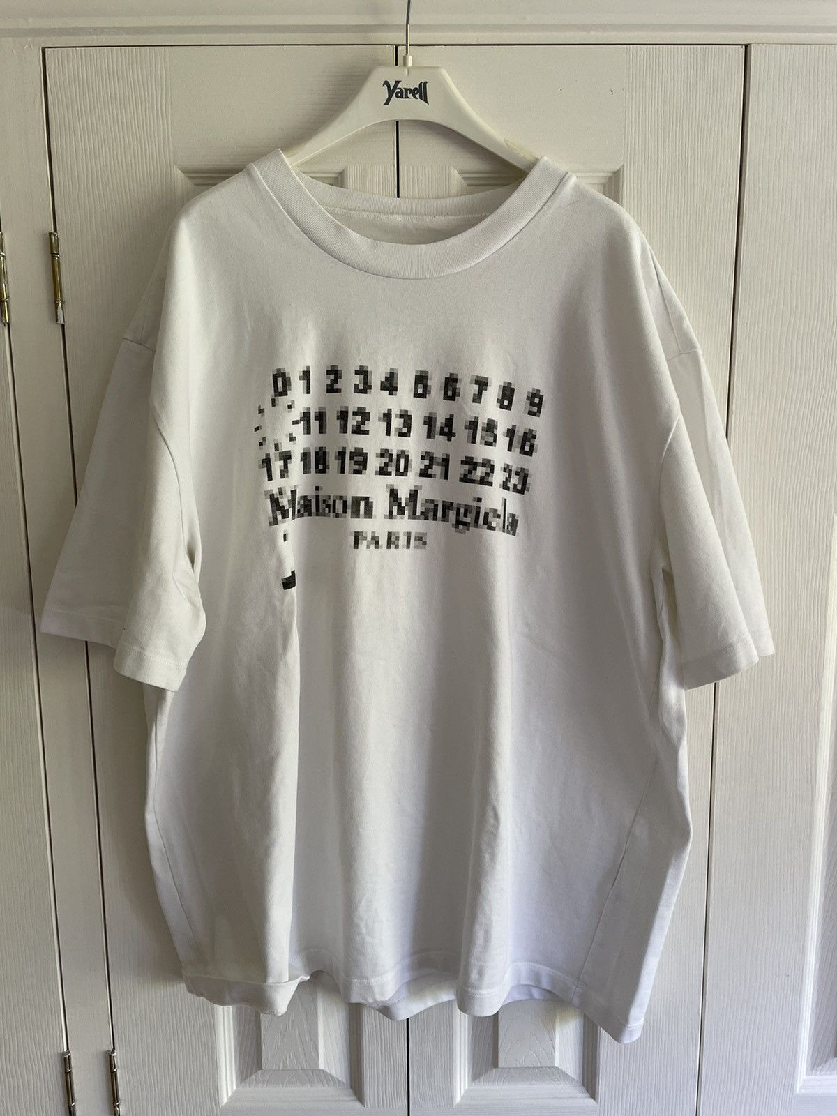 Maison Margiela Maison Margiela Blurred Numbers Tee | Grailed