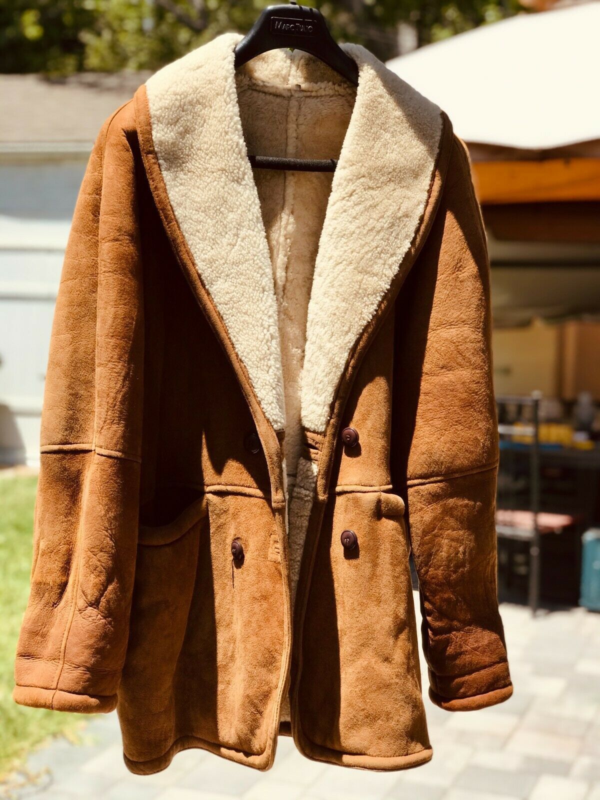 Bally Bally Shearling Coat Tan Sheepskin Leather | Grailed