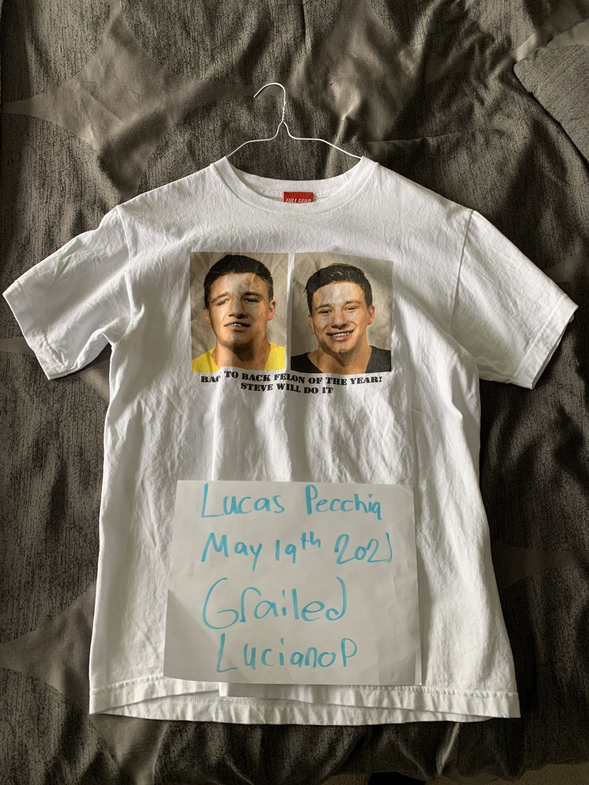 Full Send *Nelk Boys SteveWillDoIt Double Mugshot Tee LIMITED | Grailed