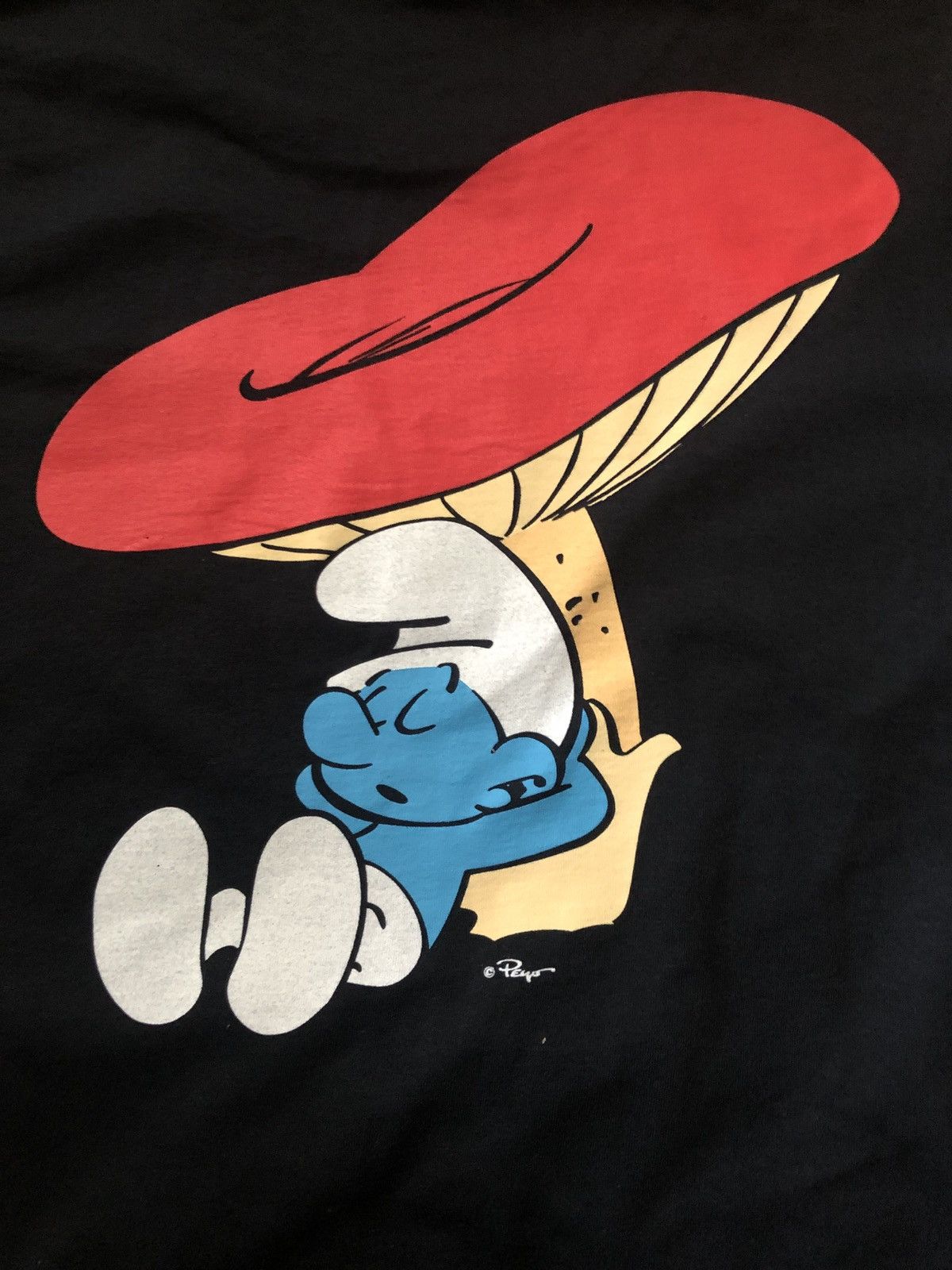 Vintage Sony Pictures Animation THE SMURFS “Sleepy Smurf Mushroom T ...