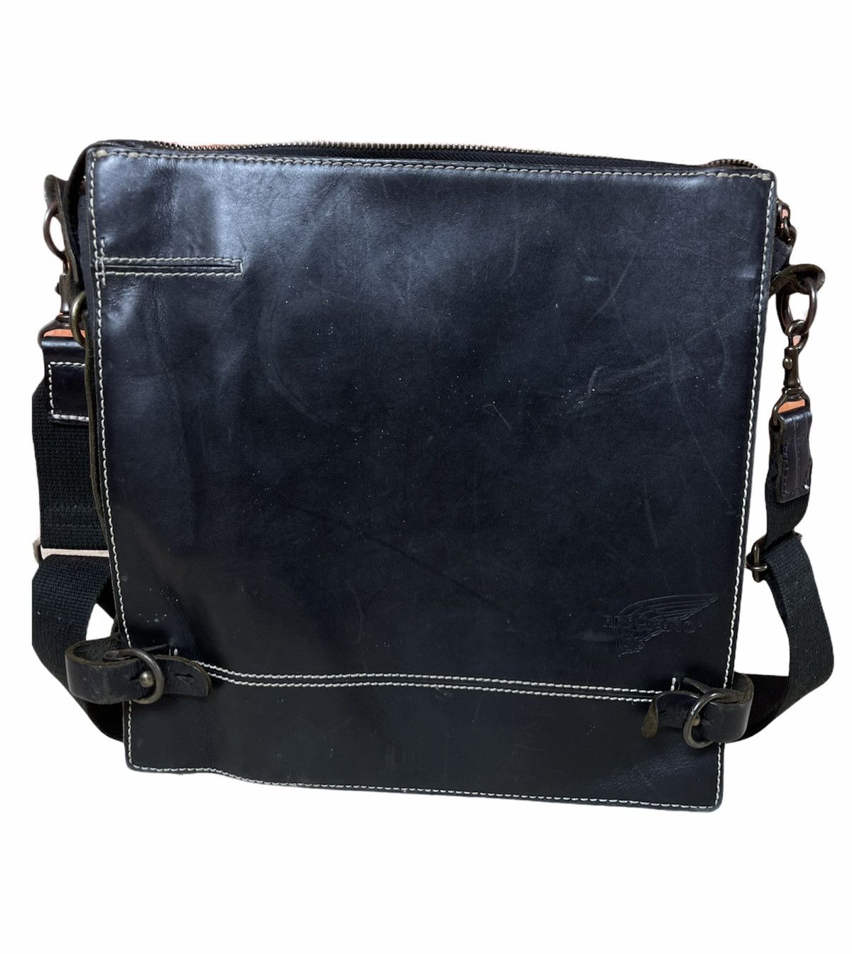 Genuine Leather × Red Wing Rare! Red Wing Sling/ Crossbody Leather Bag ...