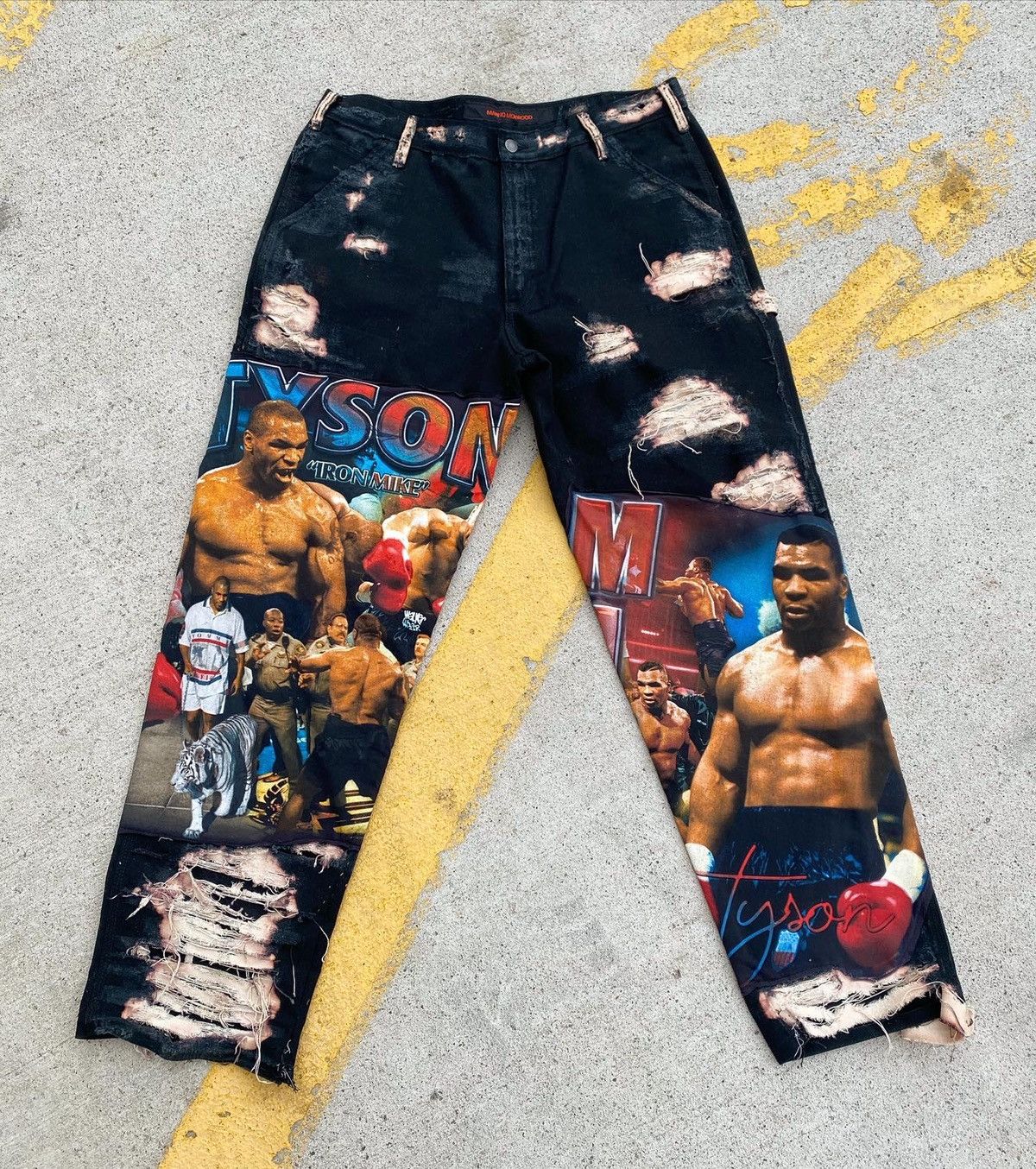 Custom CUSTOM MIKE TYSON PANTS | Grailed