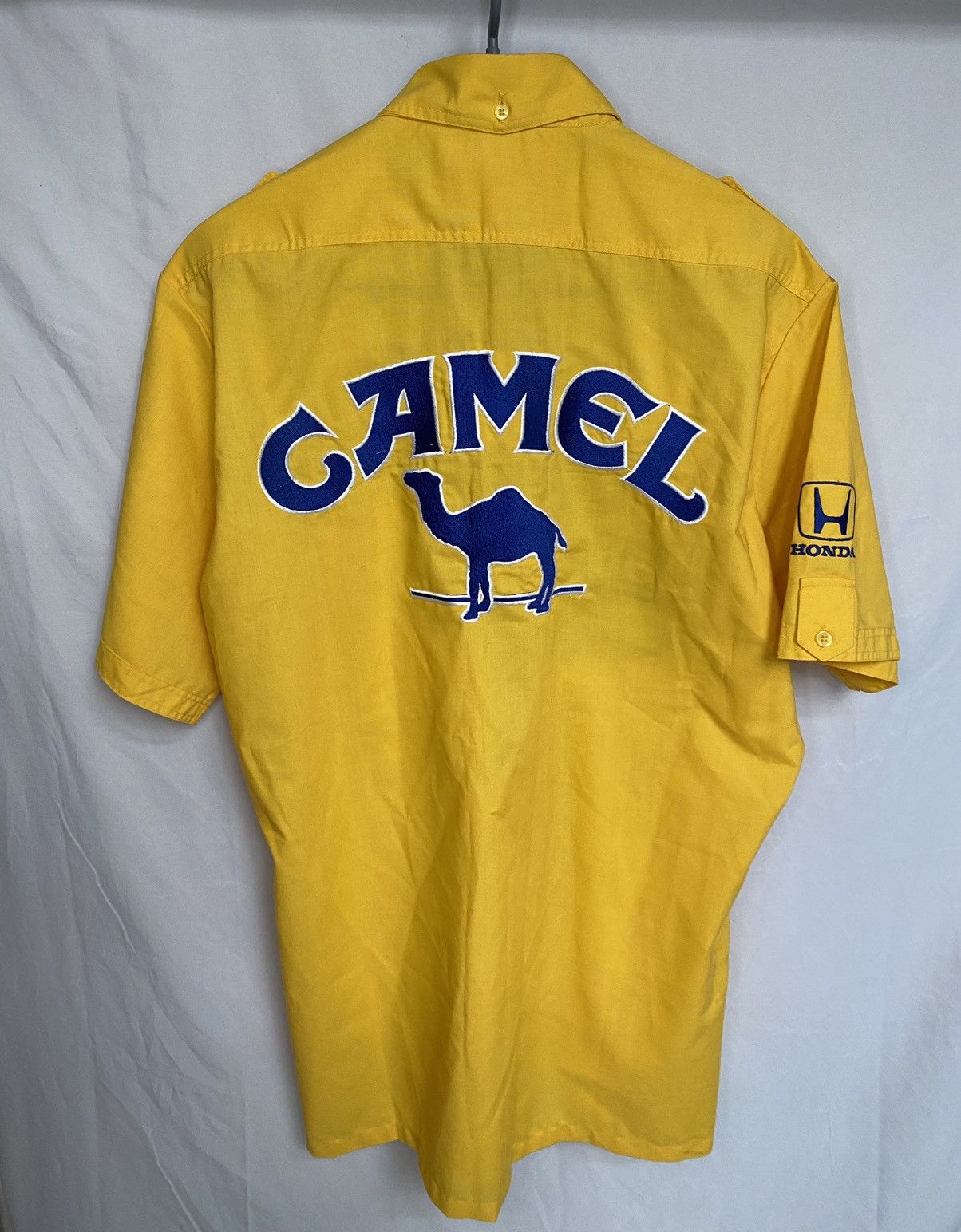 Vintage Vintage 90s Camel Big Logo Patched Shirt | Grailed