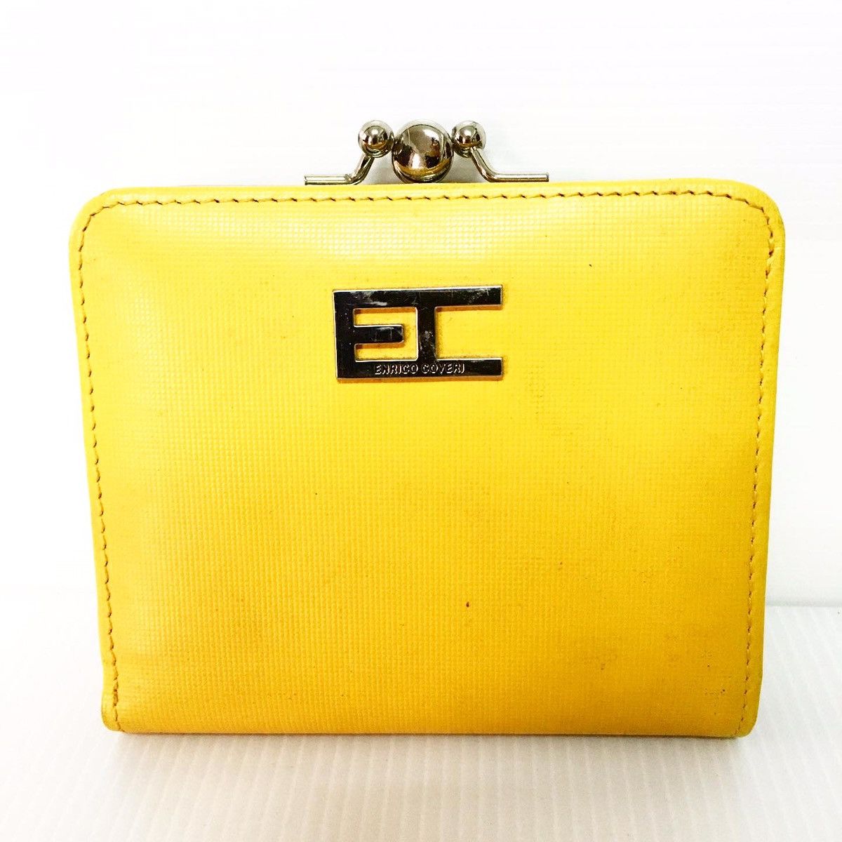 Bag × Enrico Coveri × Streetwear ENRICO COVERI WALLET YELLOW BAG YELLOW ...