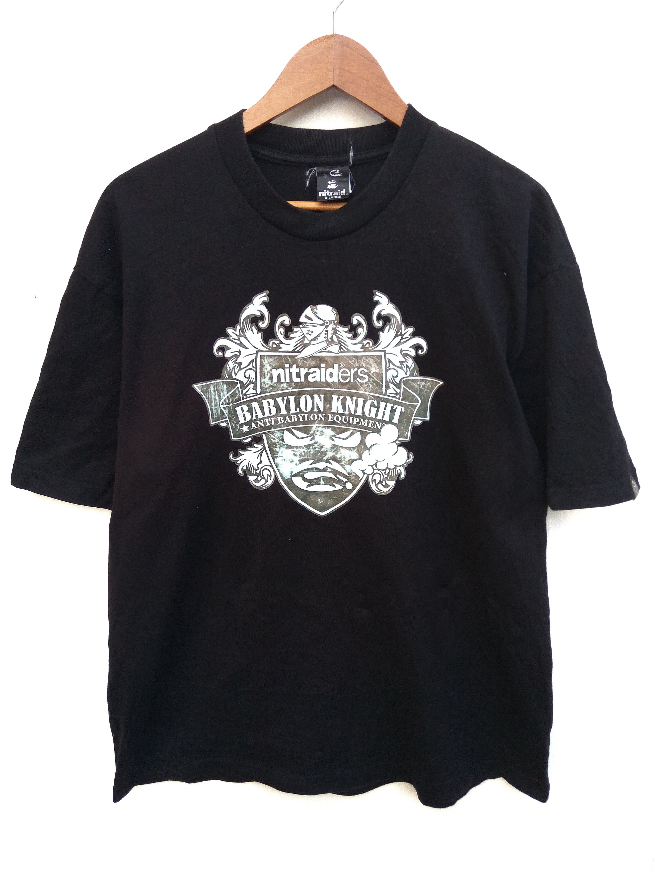 Nitraid Nitraid t shirt spell out anti babylon equipment | Grailed