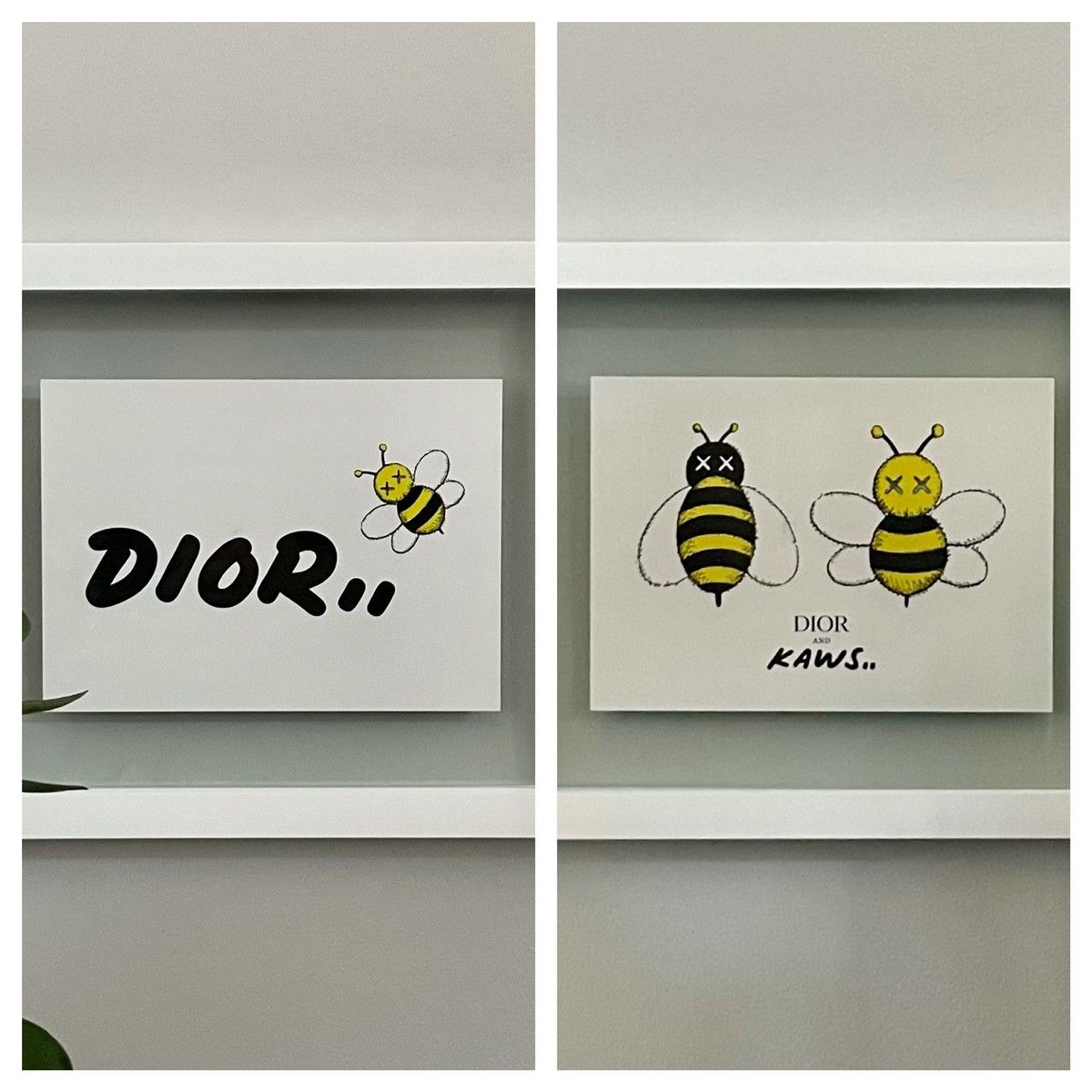 Dior Set of 2 - Kaws x Dior Posters | Grailed