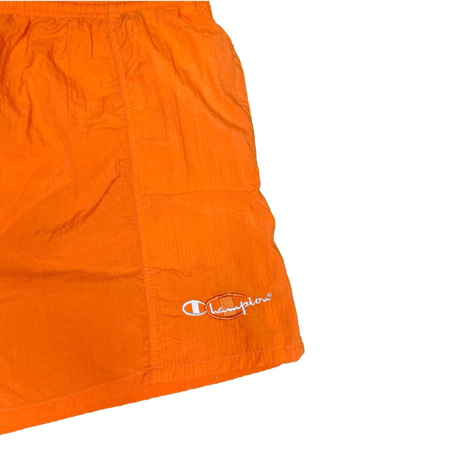 Champion Vintage 90s Champion Orange Logo Trunks | Grailed