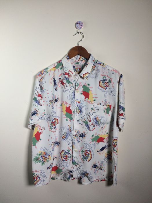 Vintage Vintage Chevignon Mambo Dance France Hawaiian Shirt | Grailed
