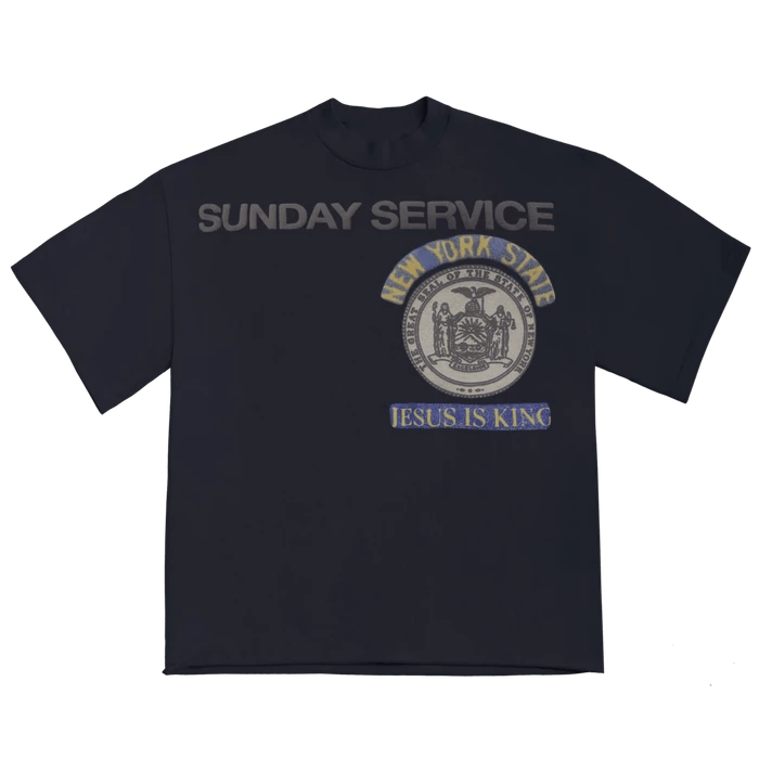 Kanye West Kanye West Jesus is King Sunday Service New York Tee Large ...