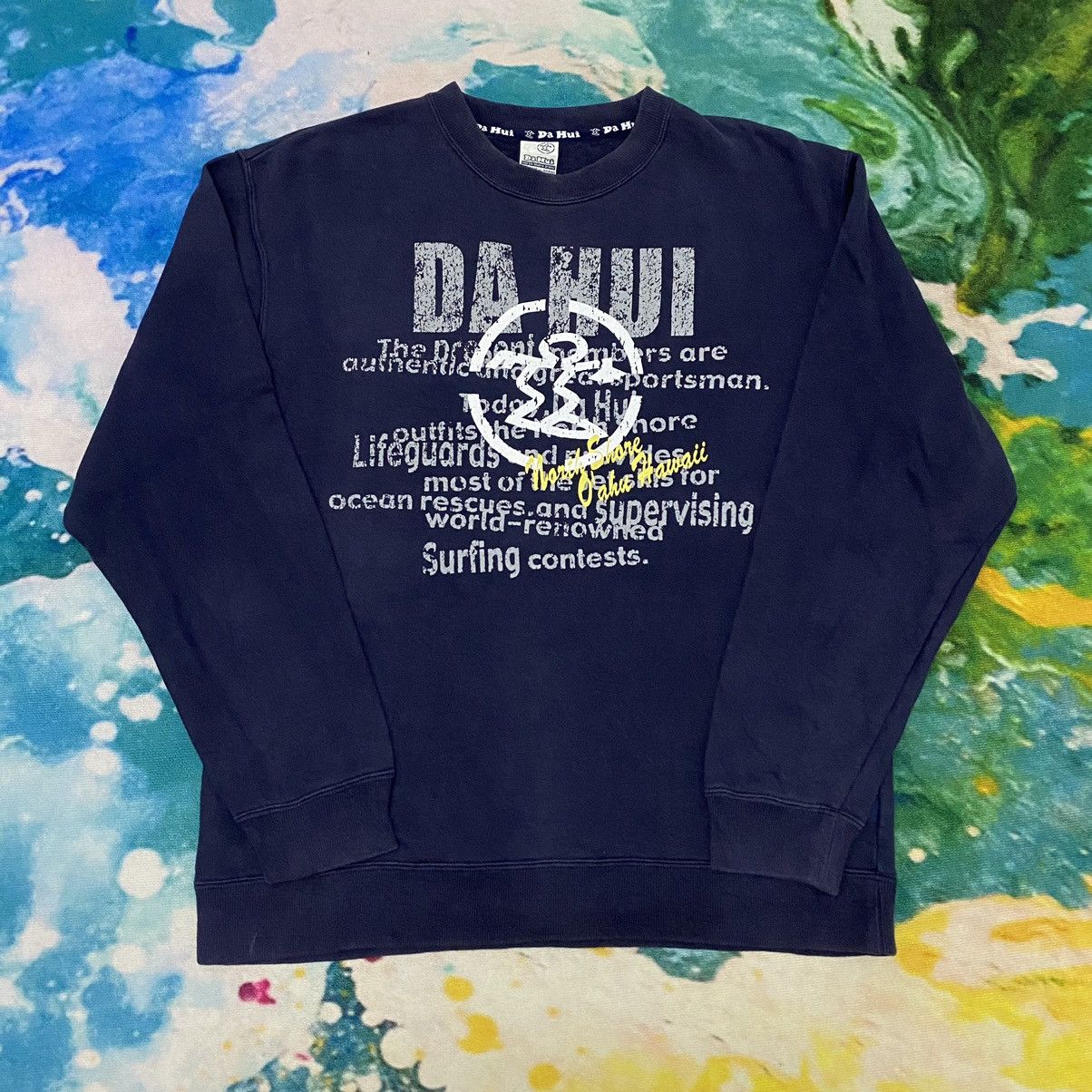 Vintage Vintage Da Hui Surf Style Design Sweatshirt Big Logo ️ | Grailed