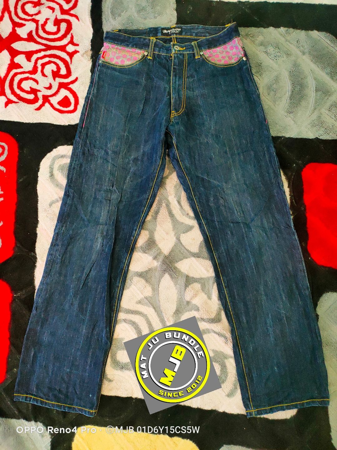 Distressed Denim × Streetwear × Stussy Stussy Garment Co Rough & Rugged ...