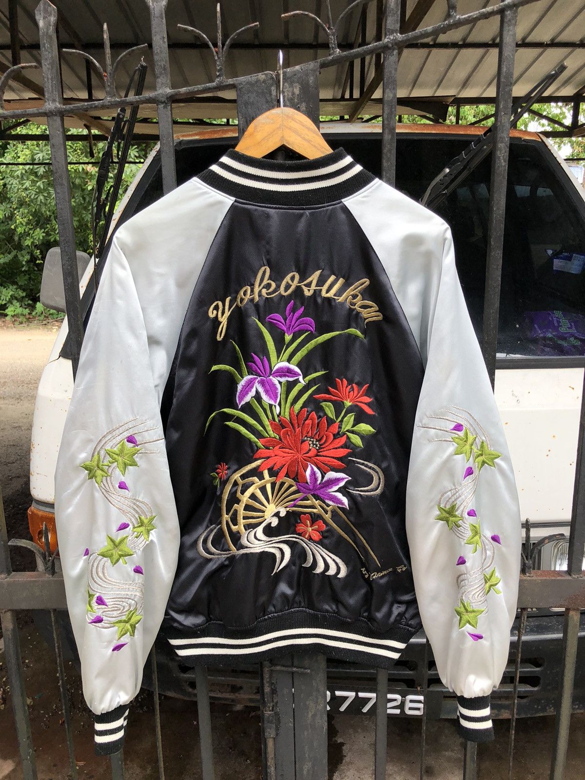Japanese Brand Yokosuka Embroidery Satin Sukajan Jacket by Prince Co ...