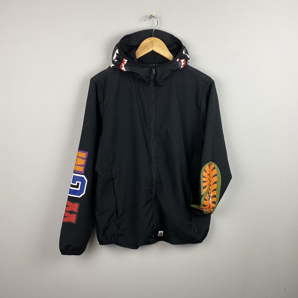 Bape Authentic Bape WGM Shark Hood Mesh Jacket | Grailed