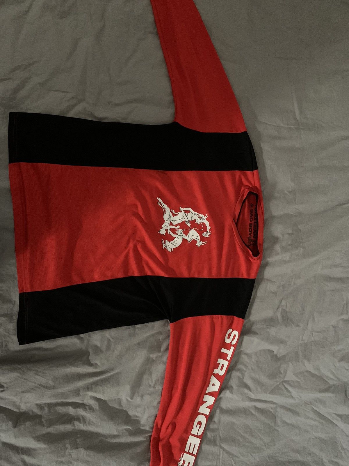 Sad Boys STRANGER Long sleeve synthetic tee rare yung lean shirt | Grailed