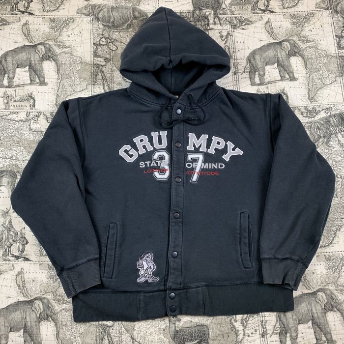 Vintage Vintage Disney Grumpy Button Up Hoodie | Grailed