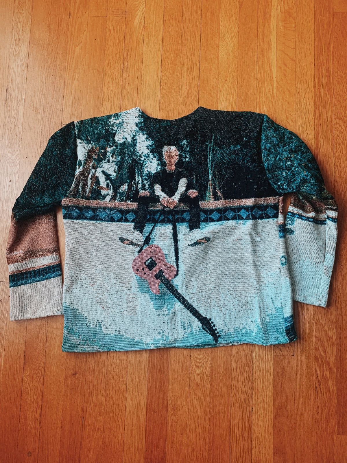 Custom Machine Gun Kelly Custom Tapestry Sweater | Grailed