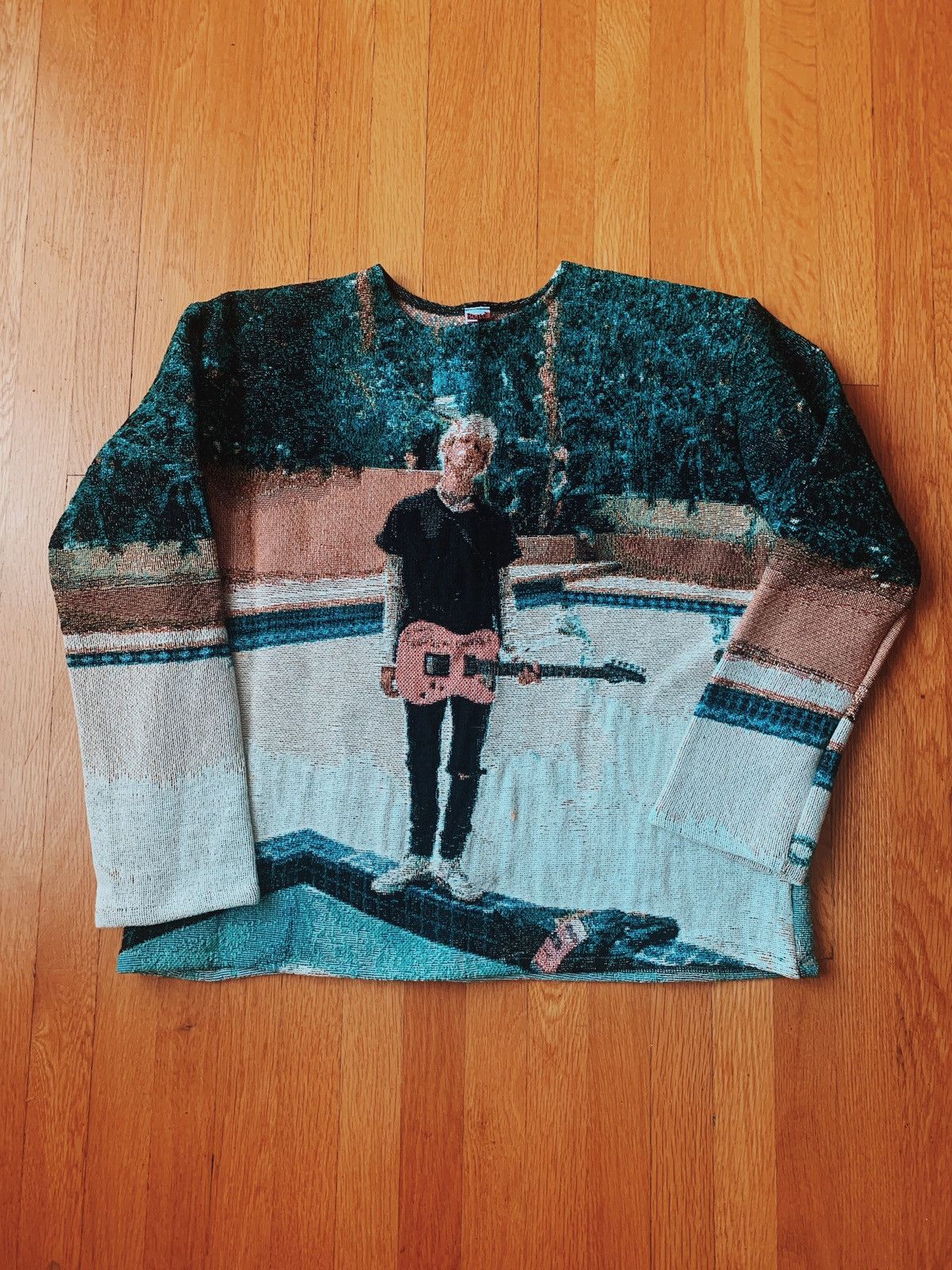 Custom Machine Gun Kelly Custom Tapestry Sweater | Grailed