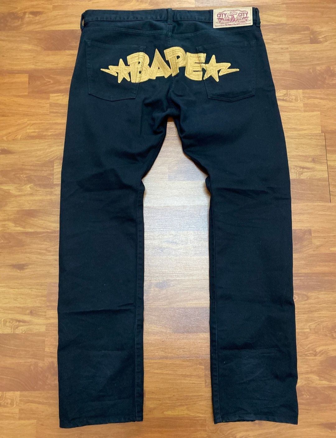 Bape OG A Bathing Ape Bapesta Jeans Early 2000s | Grailed