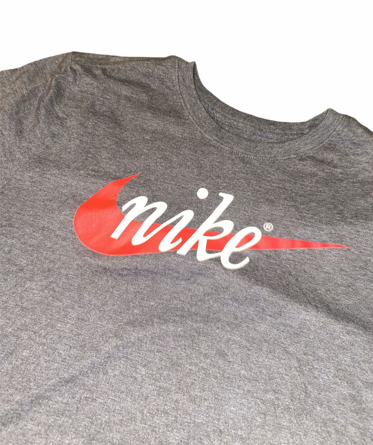 Nike Nike Spellout Swoosh Script Cursive Font Logo Tee | Grailed