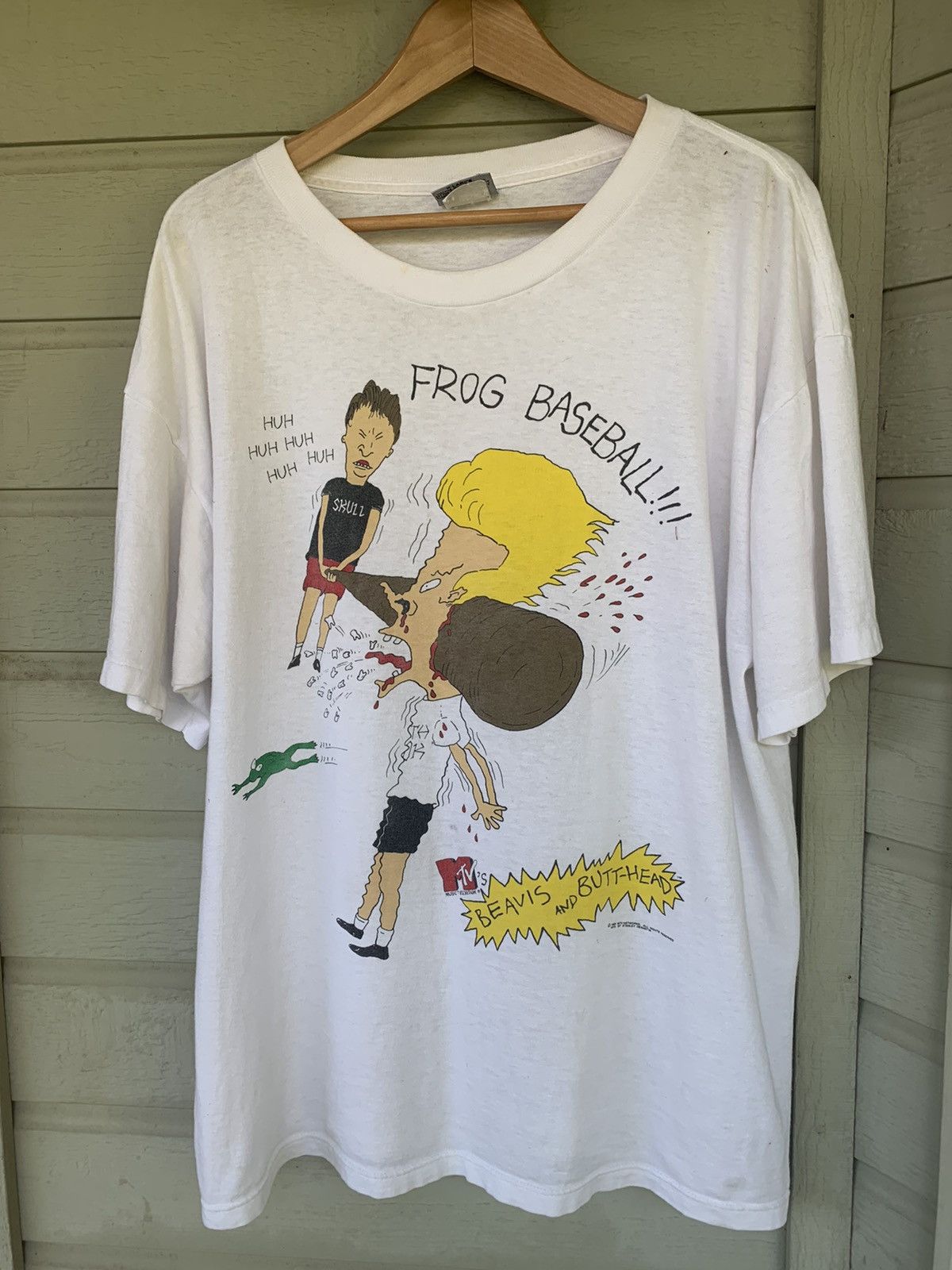 Mtv Beavis and Butthead Frog Baseball Tee | Grailed