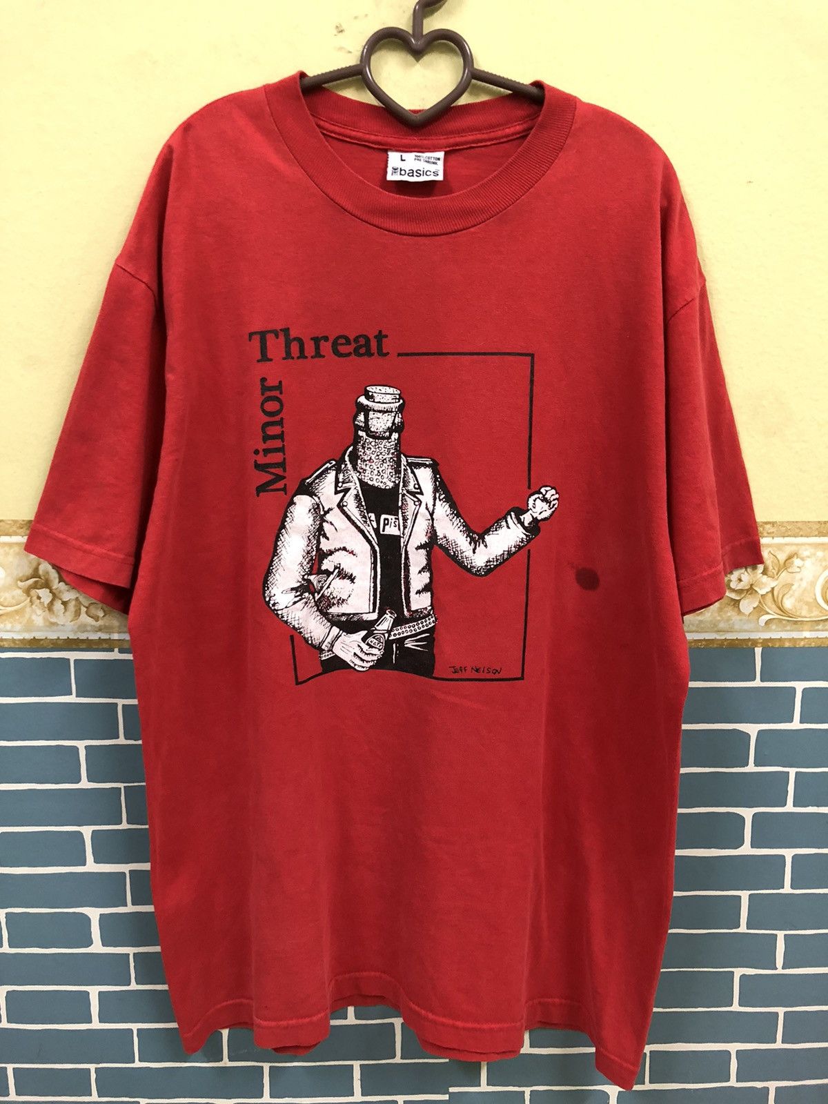Band Tees × Vintage Vintage 90’s Minor Threat “Bottled Violence” promo ...